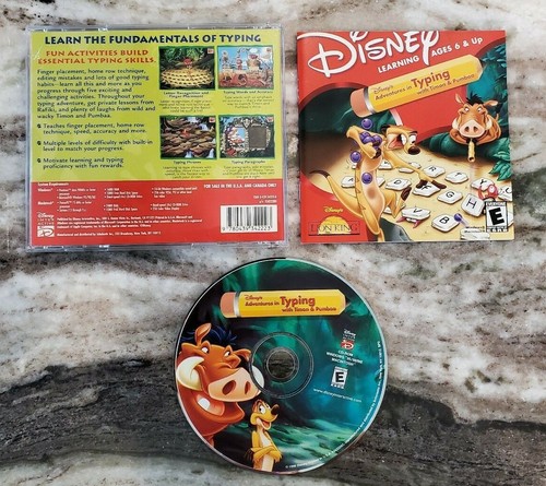 Disney Lion King Adventures in Typing w/ Timon & Pumbaa - CD-ROM ...