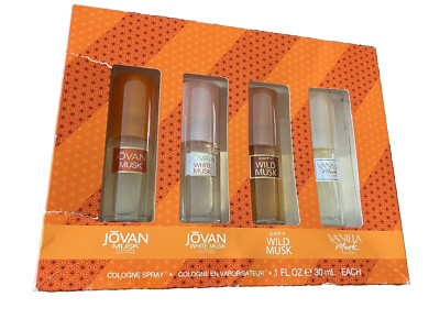 COTY Jovan Musk for Women Cologne Spray Gift Set 4 Pieces NEW Damaged ...
