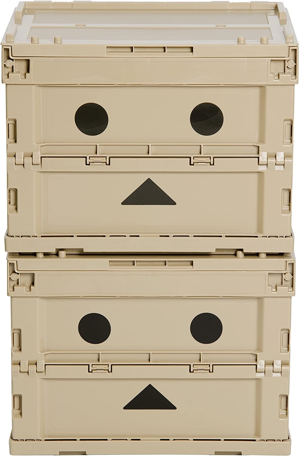 Trusco Danboard Stackable Plastic Storage Box Compact Organizer ...