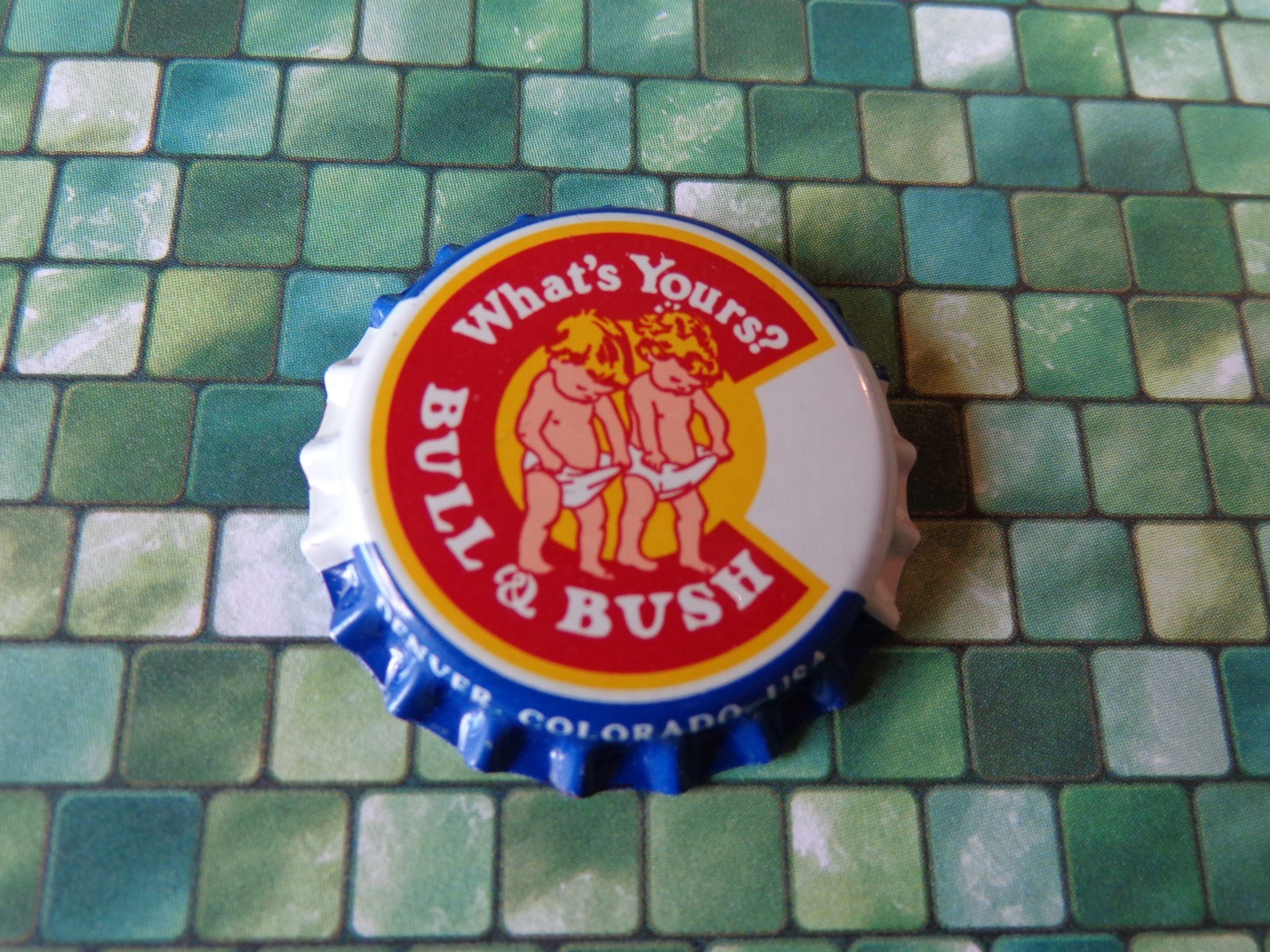 BEER Bottle Cap ~ BULL and BUSH Brewery, Denver, COLORADO ~ 14,077 ...