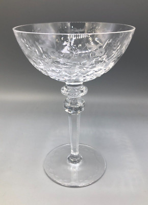Gallia Crystal Stemware by Rogaska single Tall Saucer Champagne Glass 7 ...