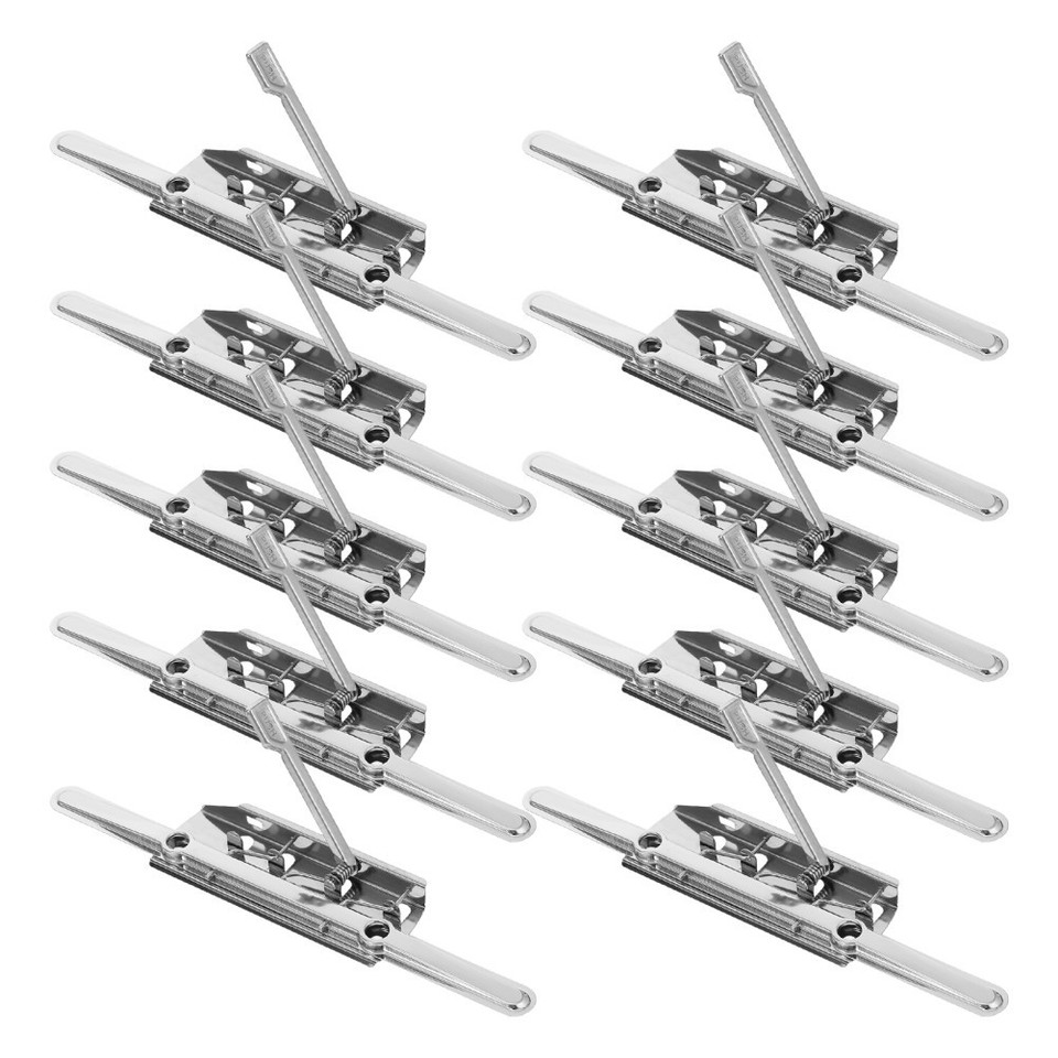 10 Pcs Clipboard Folder Clips Metal Binder Document Classification ...