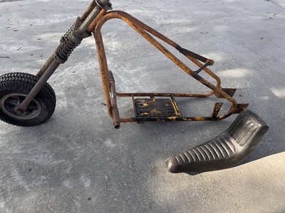 1969 Powerdyne Vintage Minibike Galaxy Chopper Frame, wheel and seat | eBay