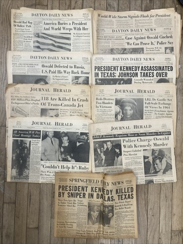LARGE lot of KENNEDY assassination newspapers JFK 1963 OH cities | eBay