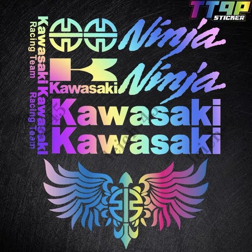 laser motorcycle emblem decals bike reflective stickers for H2R Ninja ...