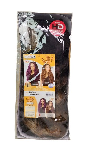 It's A Wig 'Edgar' FF Creamy Latte Lace Center Part Wet N Wavy Wig | eBay