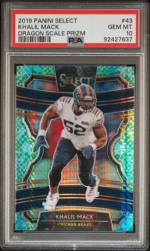 2019 Panini Select Khalil Mack Dragon Scale /88 #43 PSA 10 Bears | eBay