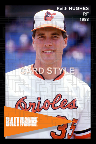 Keith Hughes - 1988 Baltimore Orioles - choose a size - color print | eBay
