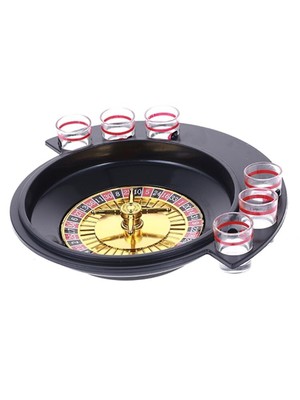 Lucky Shot Glass Roulette with two Balls and Six Glasses for Casino ...