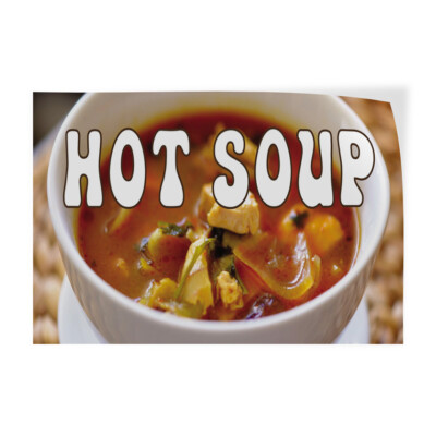 Decal Stickers Hot Soup Outdoor Advertising Printing D Vinyl Store Sign ...