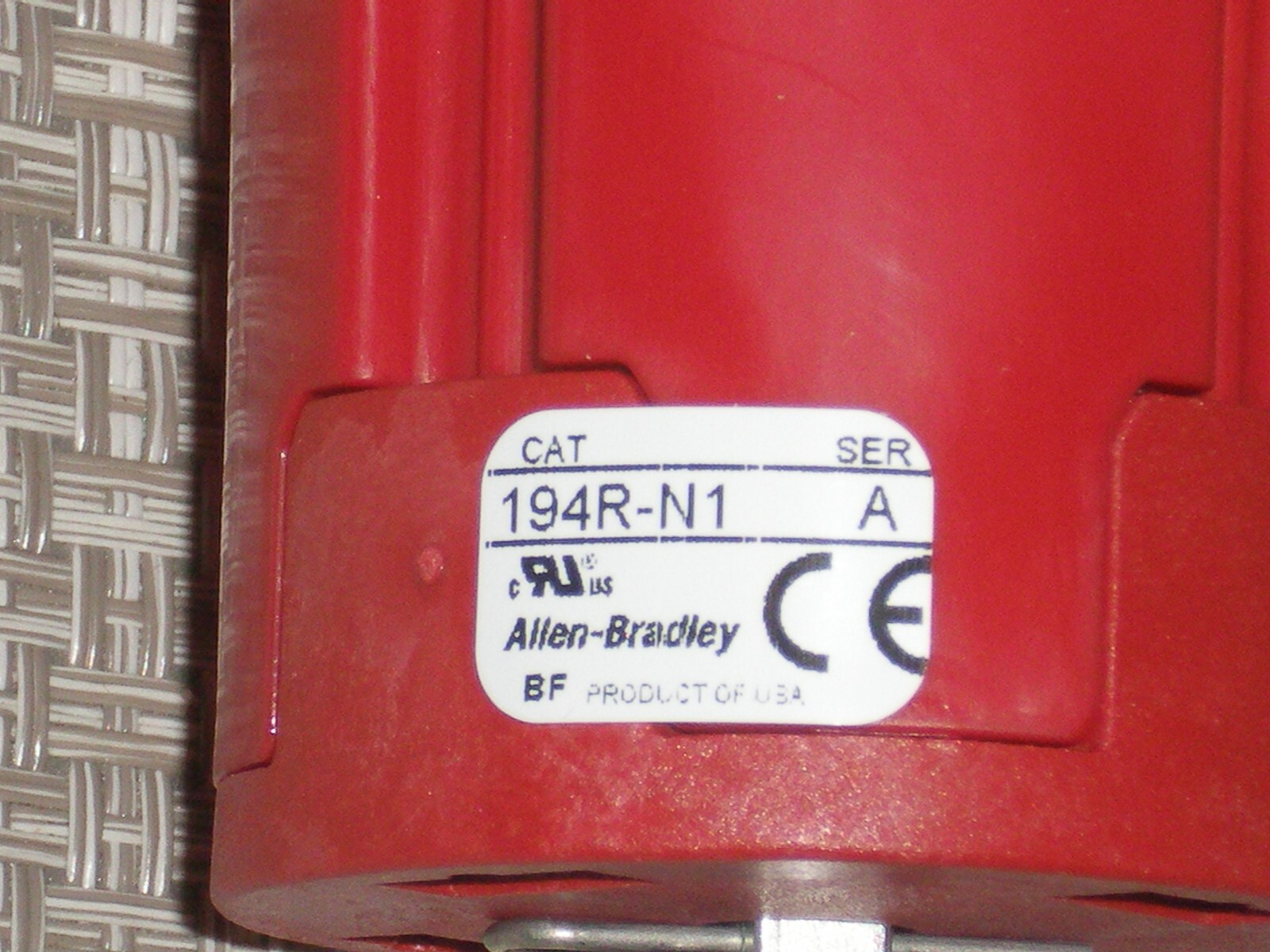 Allen Bradley 194r-n1 Series a NFPA 79 Internal Operating Handle 194RN1 ...