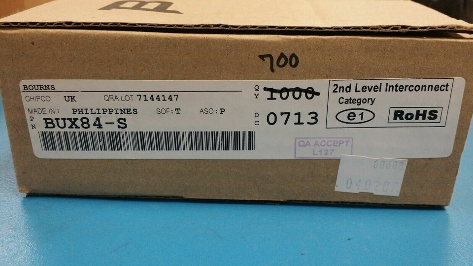 (10 PCS) BUX84-S BOURNS Bipolar Transistor NPN 400V 2A 12MHz 40W TO-220 ROHS | eBay