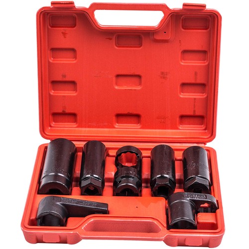 Oxygen Sensor Socket Set ABN 7-Piece O2 Sensor Socket Kit - 22mm, 27mm ...