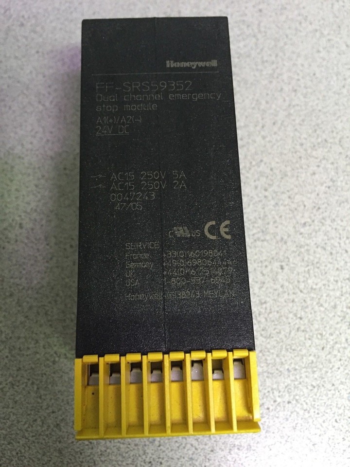 HONEYWELL FF-SRS59352 DUAL CHANNEL E-STOP RELAY NEW!! QUANTITY!! WOW ...