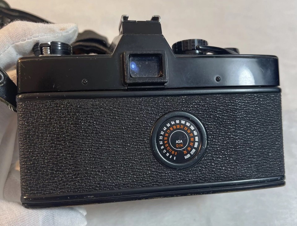 VTG Rare Minolta SRT-MC Camera w/50mm Minolta Rokkor-X Lens Cap 28mm ...
