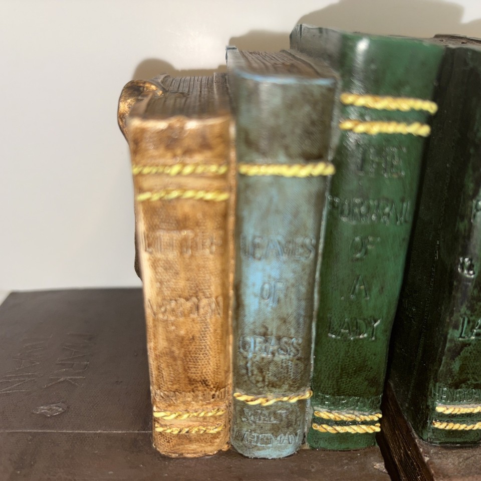 Bookends Heavy Dark Academia Classic Books Mark Twain Little Women | eBay