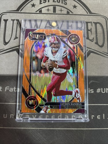 2024 Panini Select JAYDEN DANIELS Orange Shock Club Level /399 RC 🔥 ...