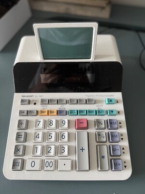 Sharp EL-1901 Paperless Printing Calculator | eBay