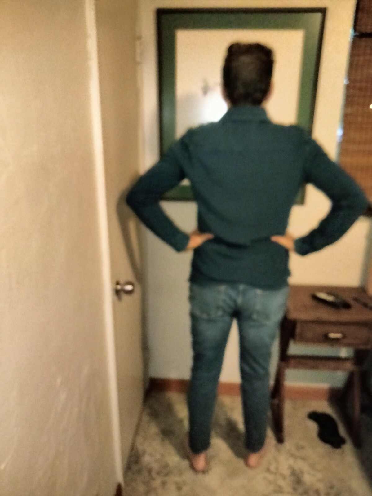 AllSaints Mens Blue Denim Slim Straight Leg Button Fly Jeans 34 X 30 ...