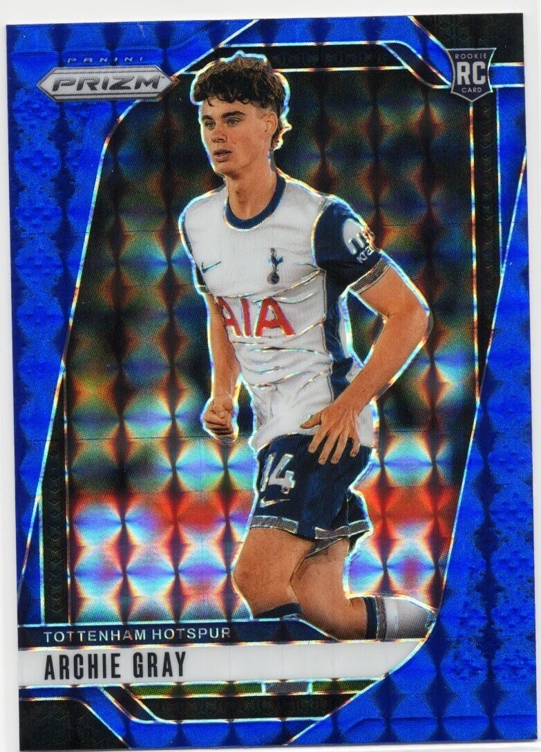 2024-25 Panini Prizm Premier League - Archie Gray #76 Blue Mosaic Prizm ...