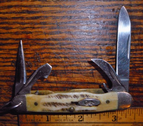 RARE CASE XX USA 2007 BONE STAG 6.54090R JUNIOR SCOUT POCKET KNIFE. No ...