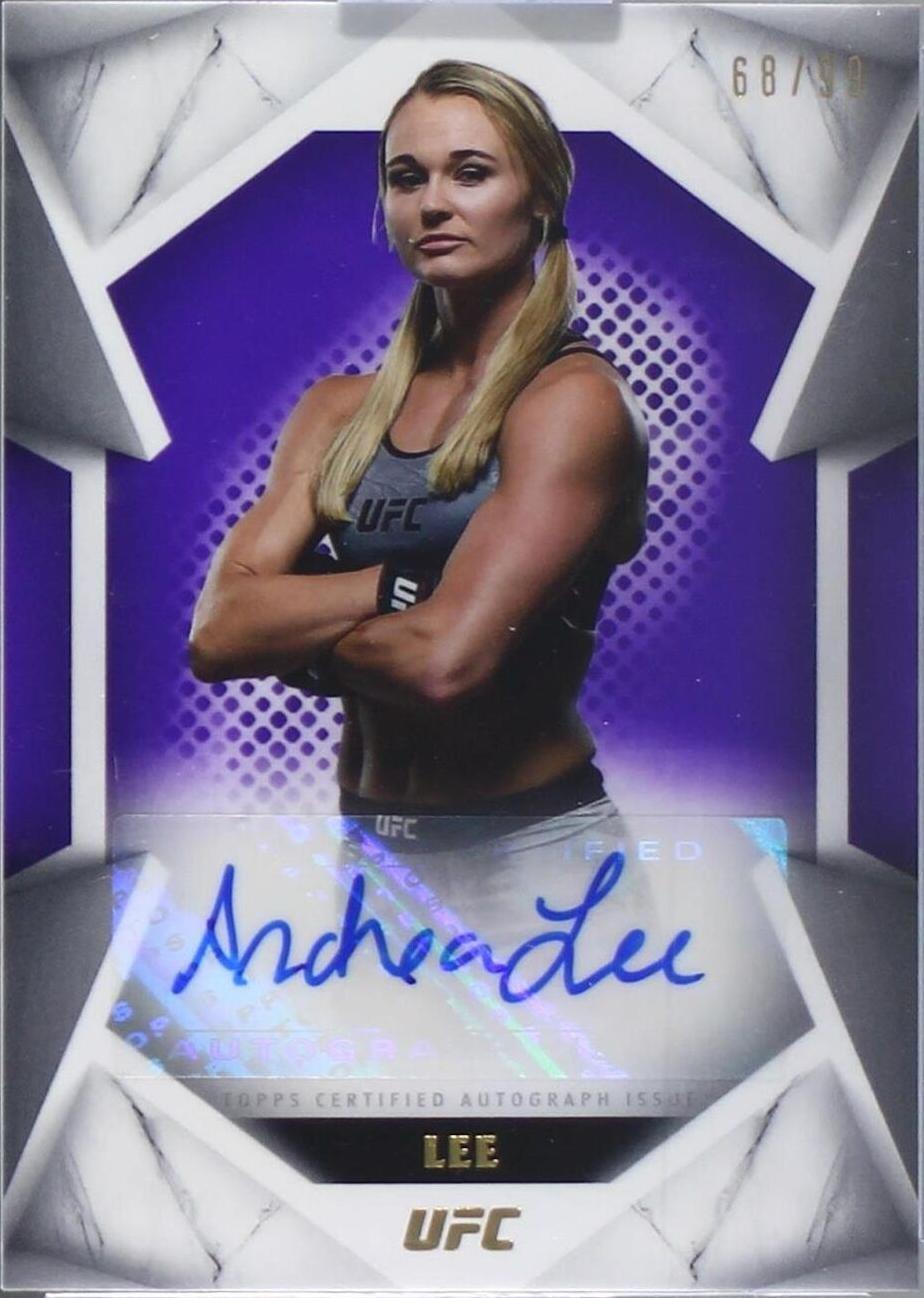 2020 Topps UFC Striking Signatures - Andrea Lee #STS-AL Purple /99 (AU ...