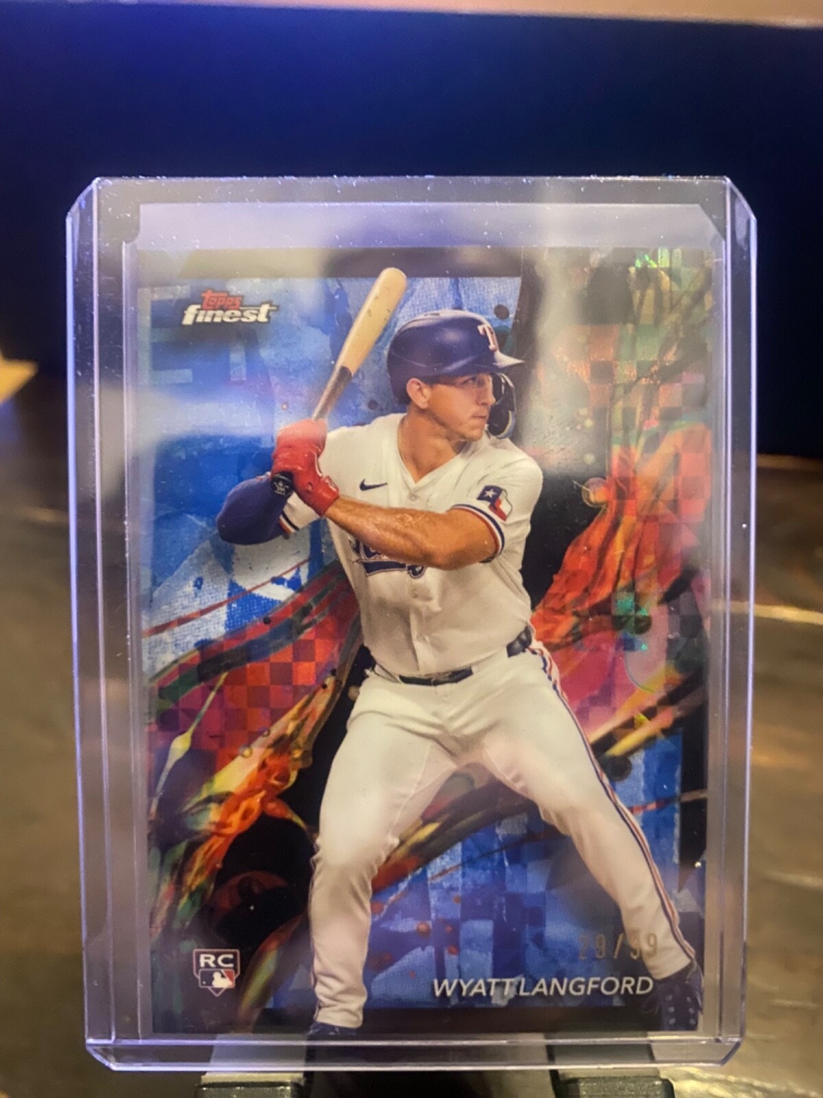 2024 Topps Finest - Common Blue Checkerboard Refractor #97 Wyatt ...