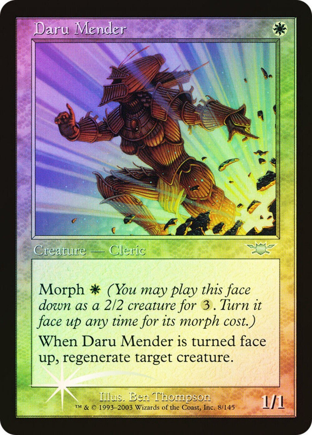 Magic the Gathering DARU MENDER #8/145 FOIL Uncommon Unplayed 2003 ...