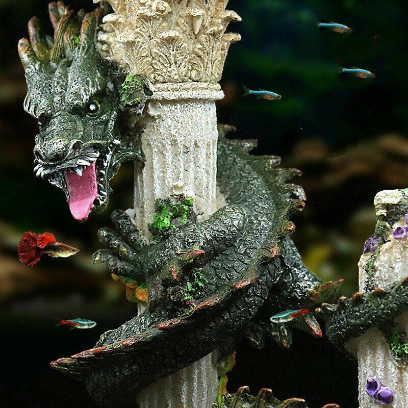 Dragon Fish Tank Decorations BALI DRAGON AQUARIUM ORNAMENT 60332500,