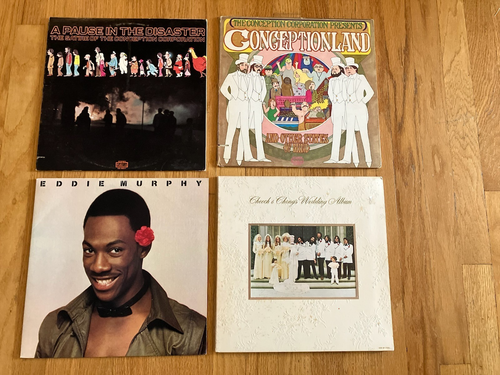 4 Comedy LP’s ~ Cheech & Chong ~ Eddie Murphy ~ Conception Corporation ...