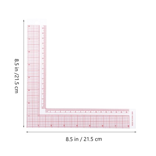 1pc Sewing Ruler Clear and Accurate Plastic Multifunctional L-Square ...