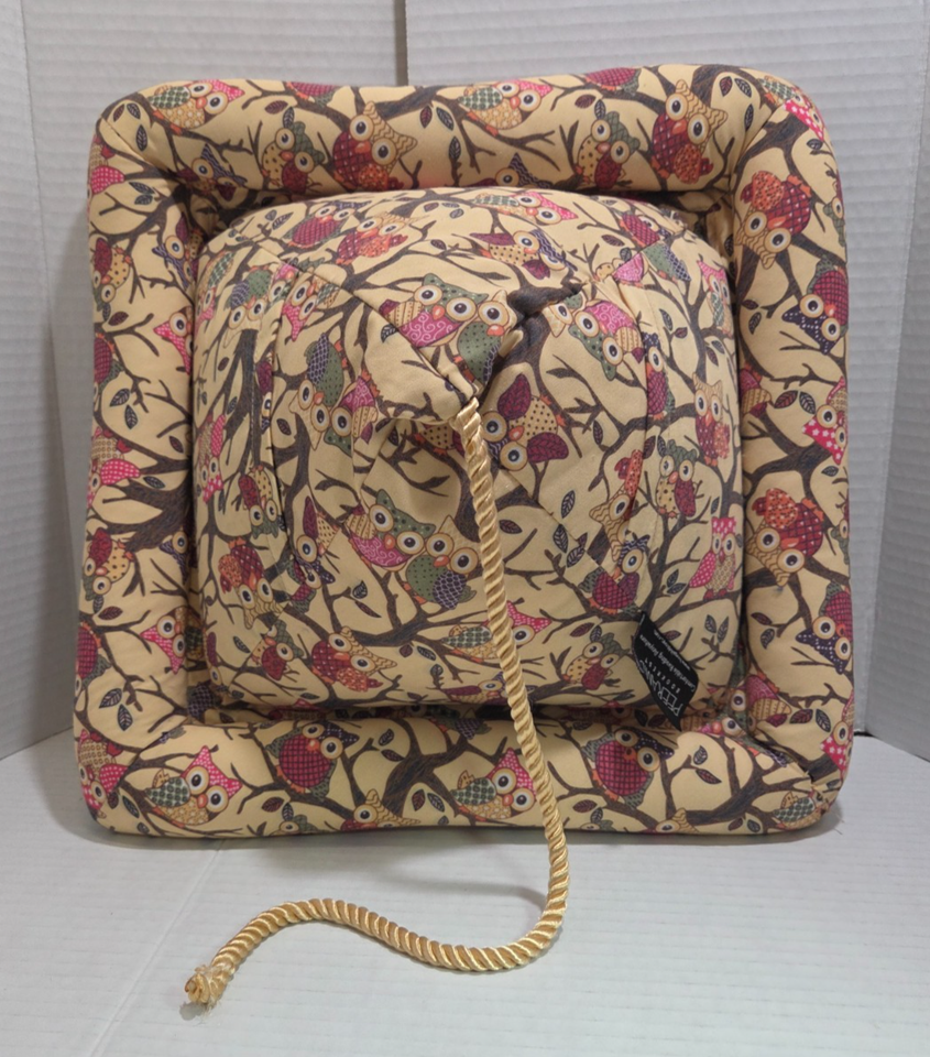 Peeramid Bookrest Pillow Holds Phone Tablet Book Pockets Owls Print | eBay