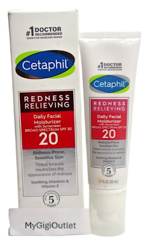 Cetaphil Redness Relieving Daily Facial Moisturizer SPF 20 1.7 Oz. | eBay