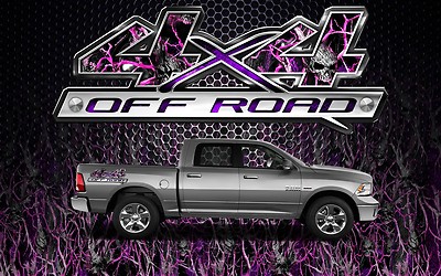 2 4x4 Off Road Truck Camouflage Camo Truck Bed Decals Stickers-BOSP | eBay