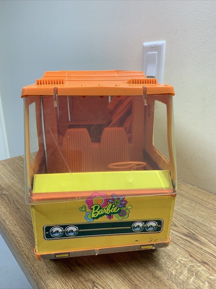 VINTAGE 1970's MATTEL BARBIE COUNTRY CAMPER RV With 4 Sleeping Bags 6 ...