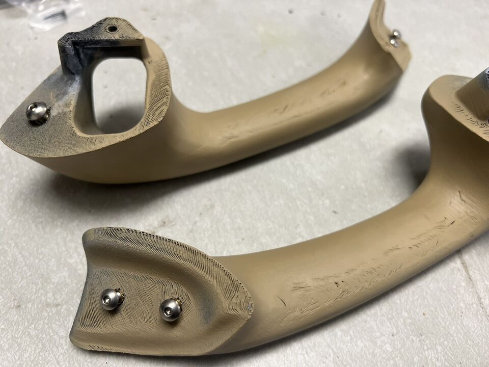 1996-2002 BMW Z3 Interior Door Pull Handle Pair Left and Right Beige ...