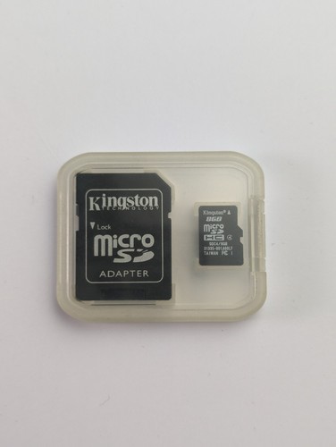 Genuine Kingston 8GB Micro SDHC Class 4 Memory Card + Adapter to Full ...