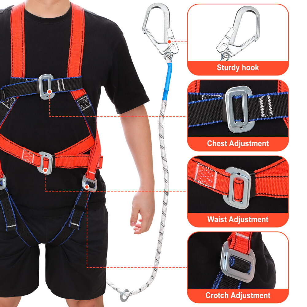 Fall Arrest Safety Harnesses Chest Waist Crotch Adjustment Safety Belt ...