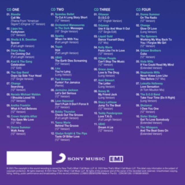 NOW 12 INCH 80S 1980/VARIOUS NOW 12 INCH (CD.) - Multicoloured (8818062 ...