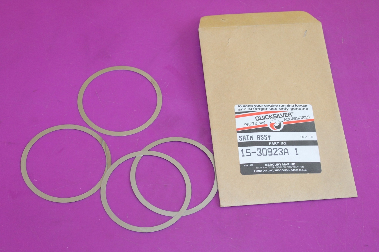 Mercury Shim Assy. Part 15-30923A1. Acquired from a closed dealership ...