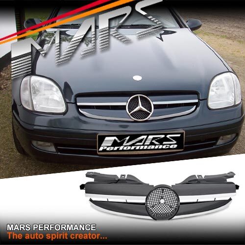 Black AMG Style Bumper Bar GRILLE GRILL for Mercedes-Benz SLK R170 ...