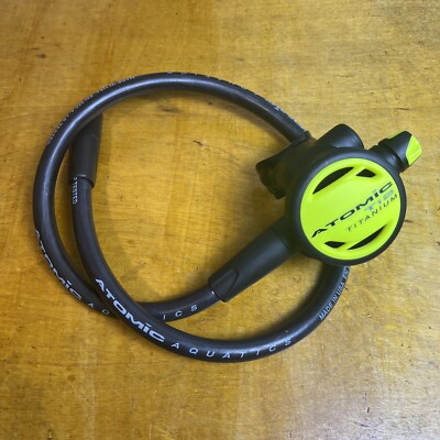 Atomic Aquatics Ti2 Octopus - Yellow - 36" Hose - Lightweight Scuba Diving Octo | eBay