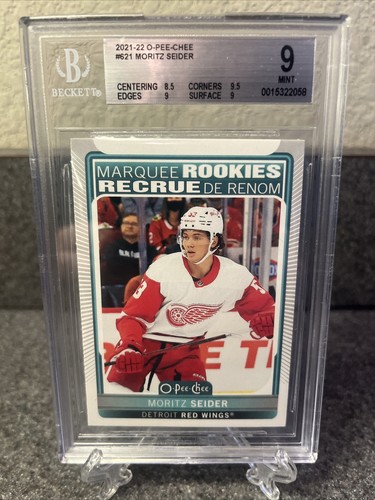 Moritz Seider Marquee ROOKIE Card 2021-22 O-Pee-Chee #621 BGS 9 | eBay