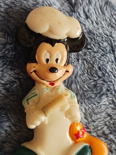 Vintage Mickey Mouse Disney Chef Mickey Rolling Pin Baker Memo Magnet ...