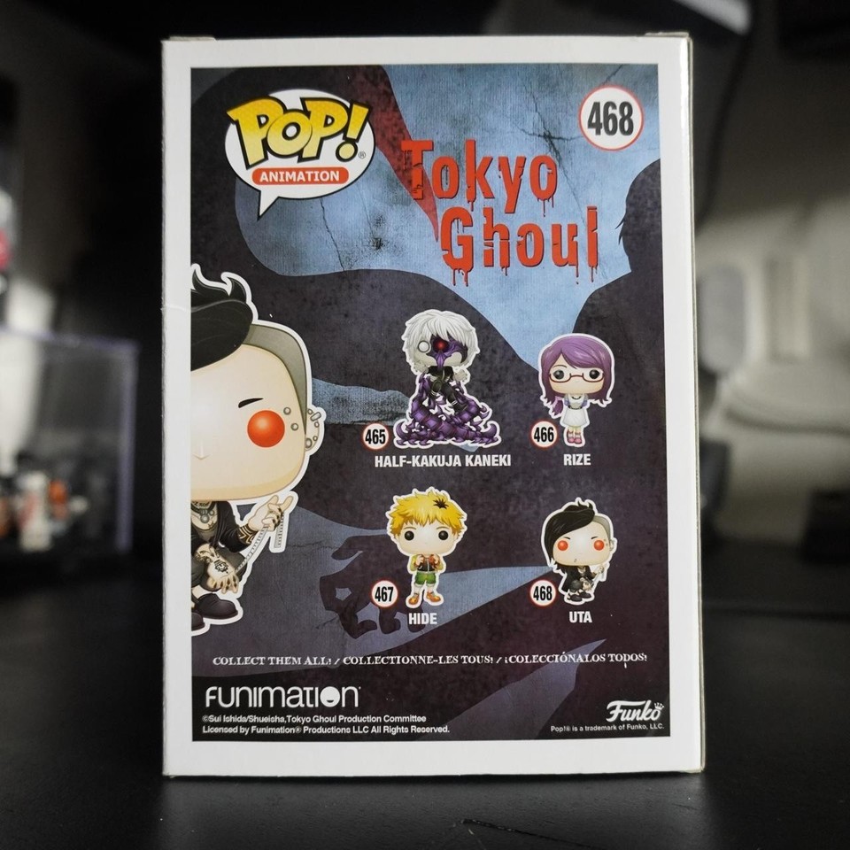 Funko Pop! Tokyo Ghoul Uta Signed by English Dub VA Aaron Roberts #468 ...