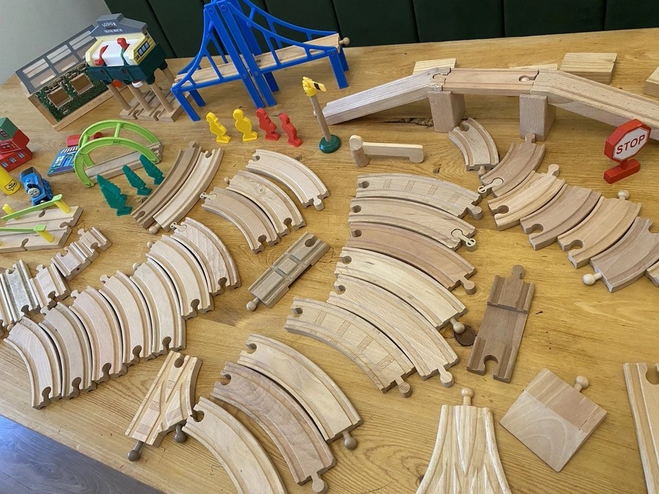 Brio Compatible Wooden Train set various size Track, Bridges, junctions ...