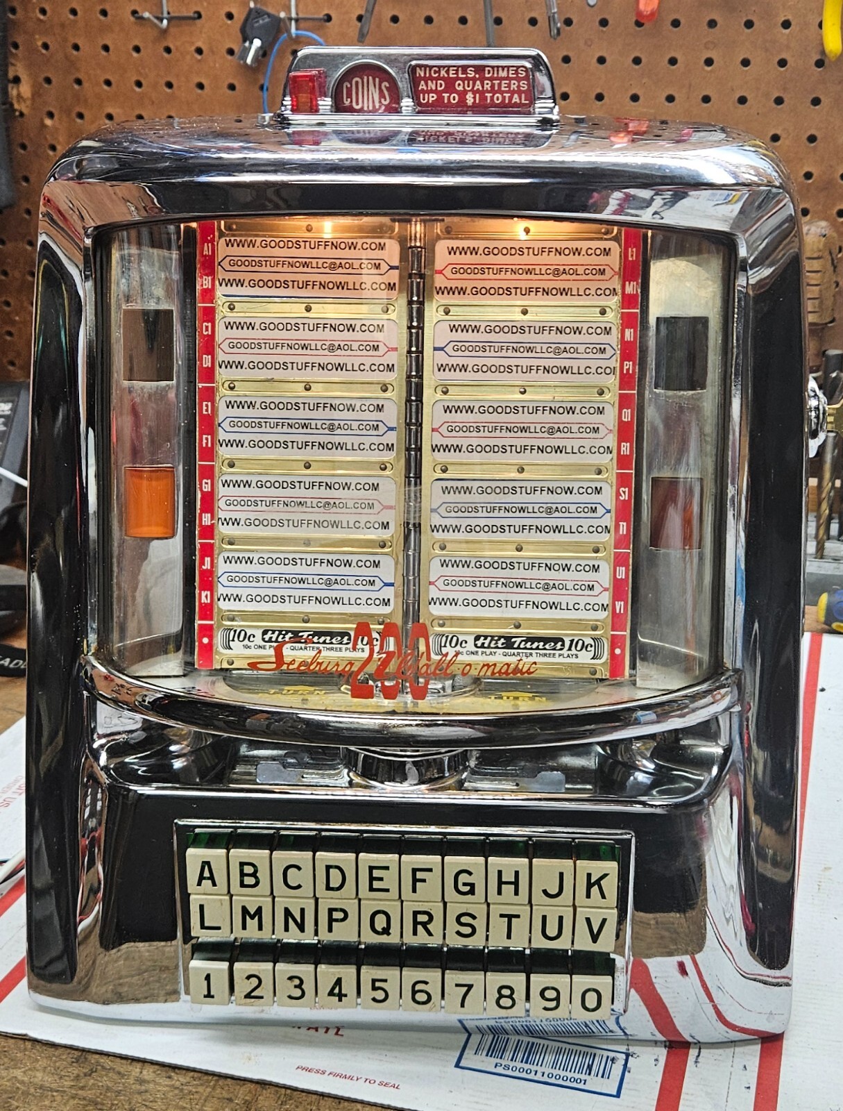 SEEBURG JUKEBOX WALLBOX 3WA-200 DELUXE MODEL STOCK #5997 | eBay