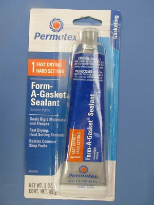 Permatex Form A-Gasket Sealant 3 OZ. Tube Fast drying/hard setting ...