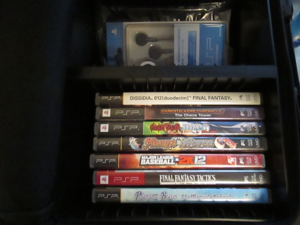 RARE SONY PSP CONSOLE & PS1 PS2 PS VIDEO GAME LOT UMD MOVIE VTG RETRO ...