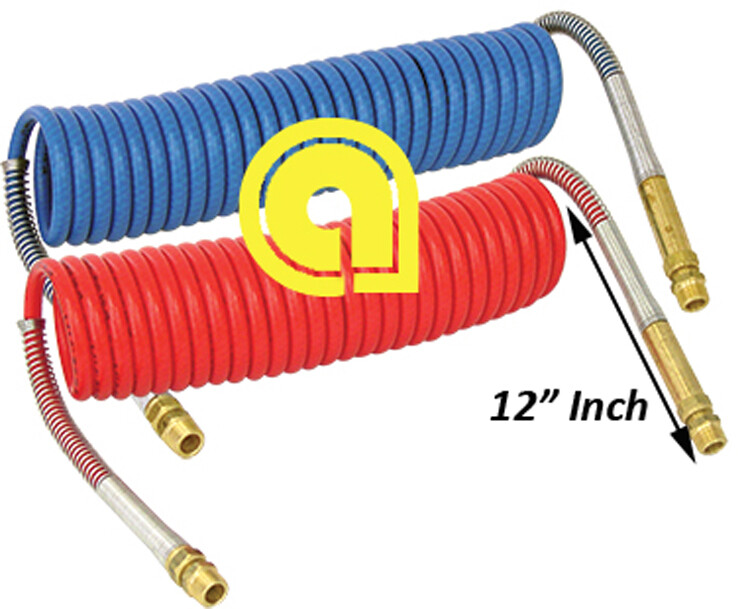 Air line Red and Blue Set 15 ft. Coiled Nylon Ref: 81-0015 | eBay